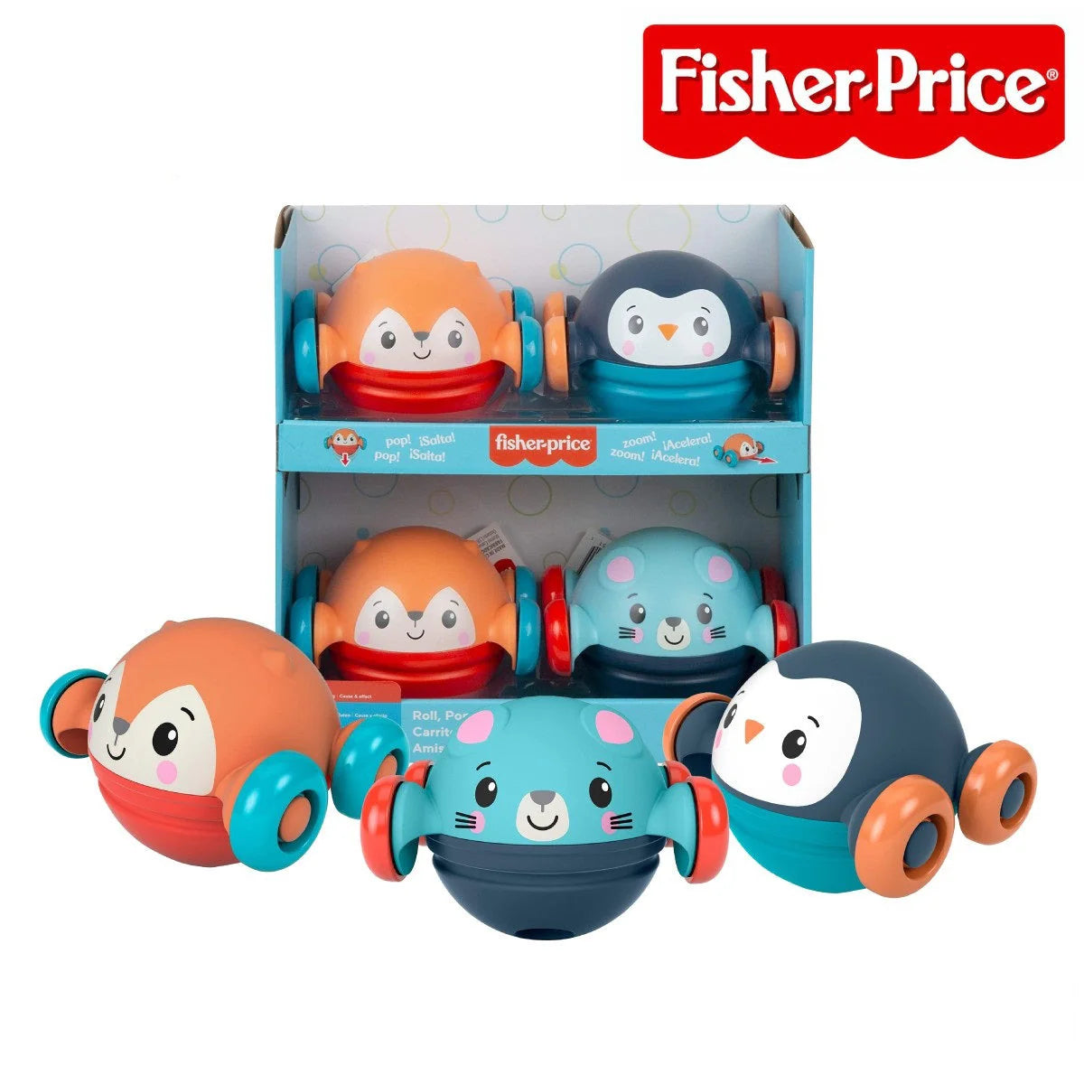 Fisher Price Roll Pop and Zoom Friends – Toy Corner